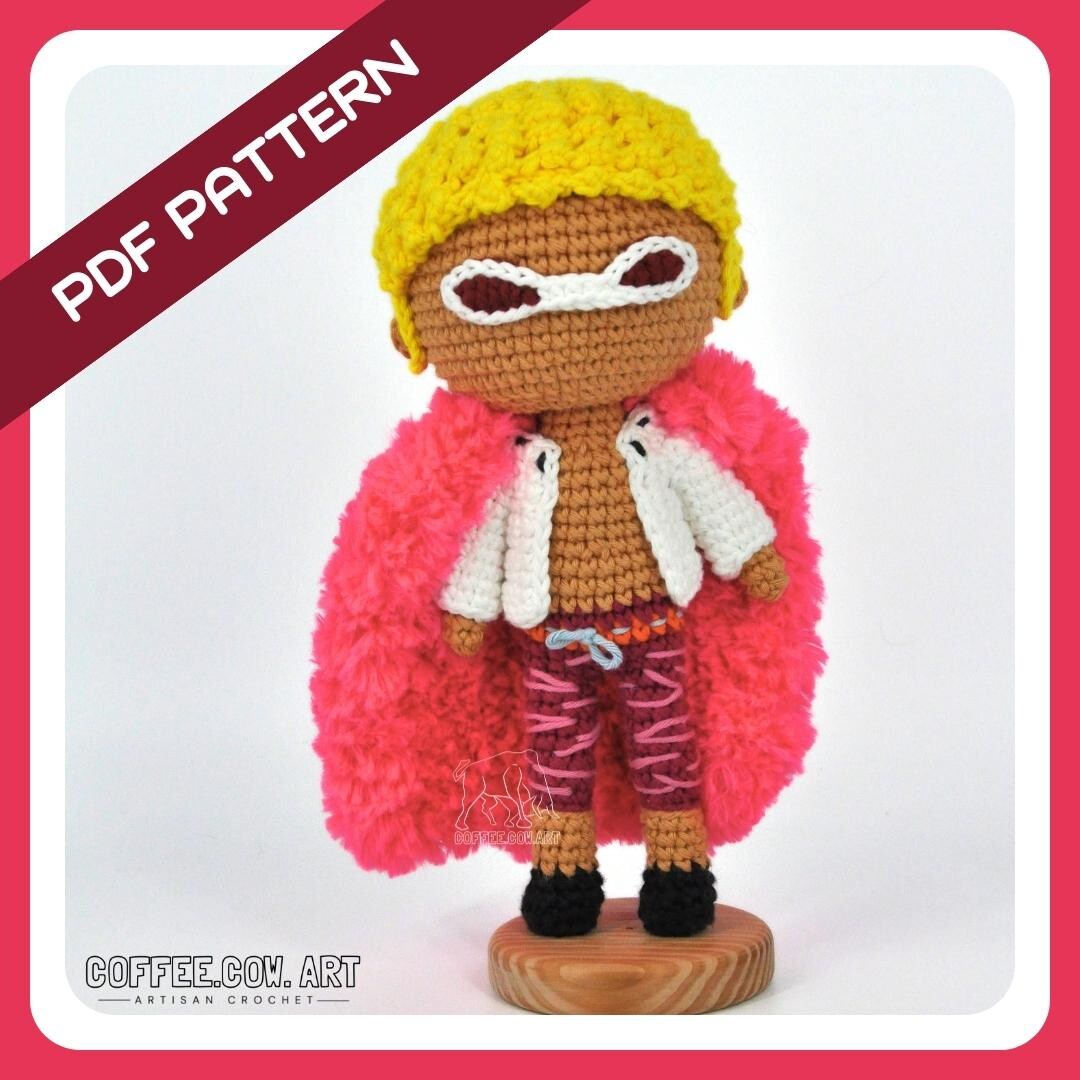 Doflamingo Doll Crochet Pattern | One Piece Amigurumi | PDF Pattern - Etsy