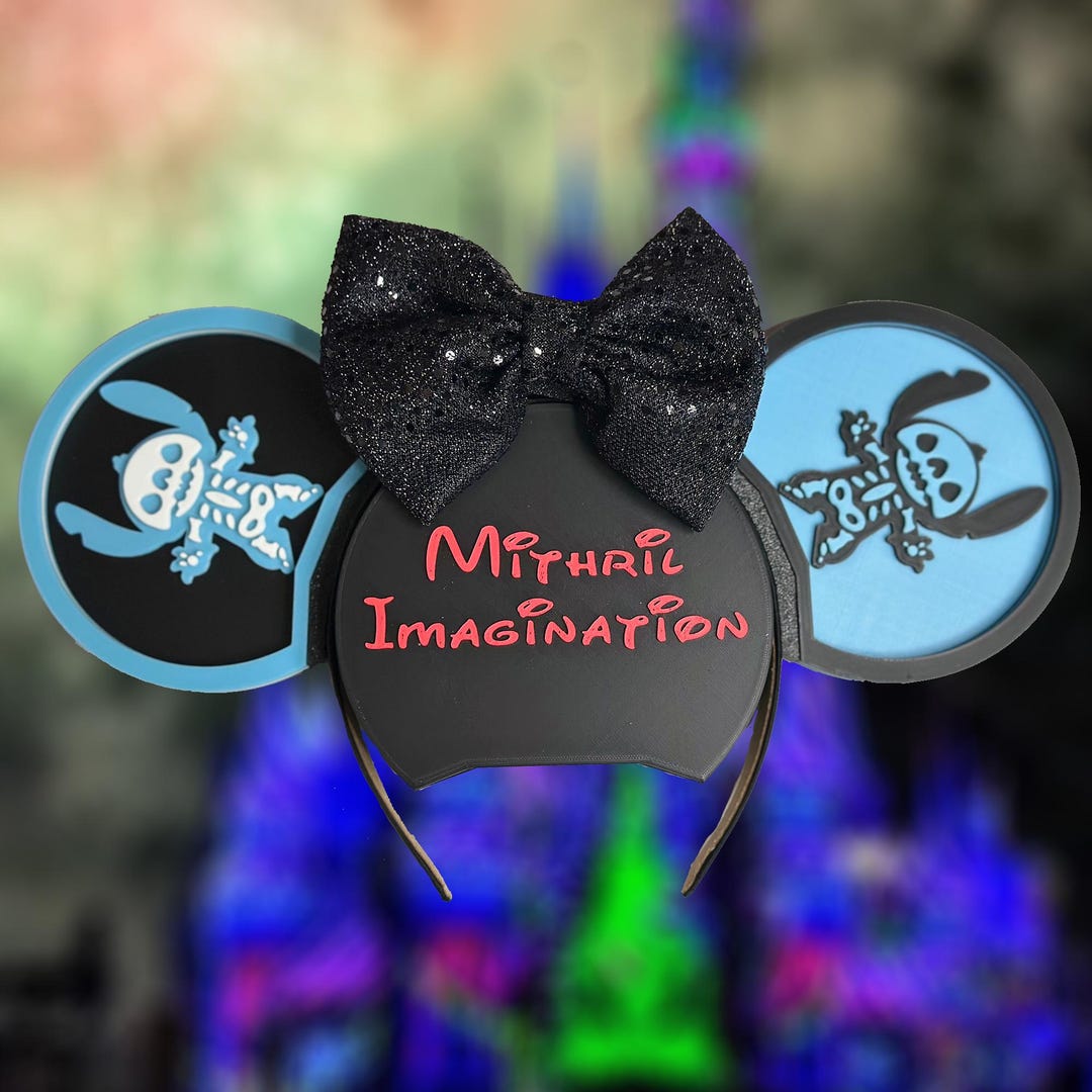 3D Printed Disney Ears | Magnetic Disney Ears | Magnetic Mickey Ears ...