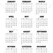 2025 Calendar PNG SVG JPG - Transparent Background Clip Art - Instant ...