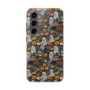 Halloween Phone Case,cute Spooky Ghost Phone Case,floral Ghosts iPhone ...