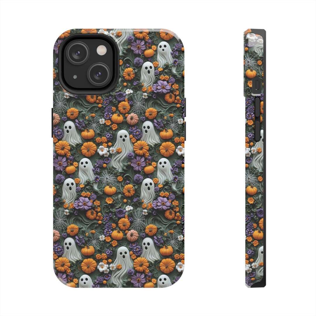 Halloween Phone Case,cute Spooky Ghost Phone Case,floral Ghosts iPhone ...