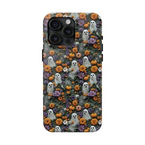Halloween Phone Case,cute Spooky Ghost Phone Case,floral Ghosts iPhone ...