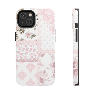 Coquette Lace Phone Case | Pink Collage iPhone Case - Etsy