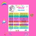 Daily Schedule Rainbow Chart for Kids, Editable Printable | Daily ...