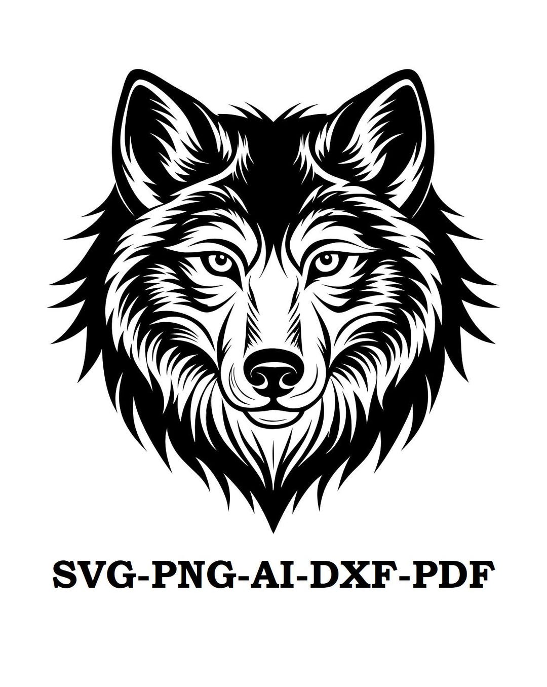 Wolf SVG: Cricut Ready Vector Cut Files (digital Download) - Etsy