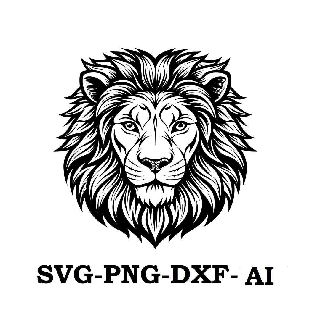 Lion Head SVG: Cricut-ready Vector Image (digital Download) - Etsy