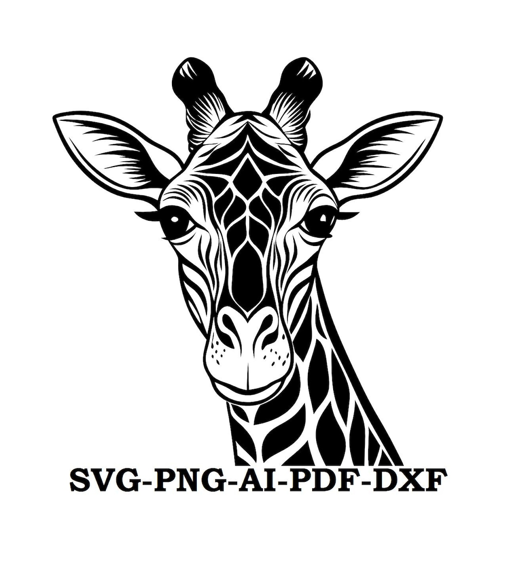 Giraffe-svg,giraffe Svg - Digital Download Svg,giraffe Dxf, Png, Pdf ...