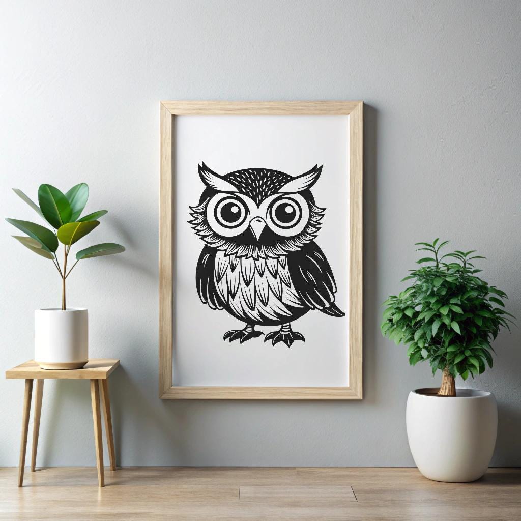 Owl SVG: Sova Vector Cut File for Cricut (digital Download) - Etsy