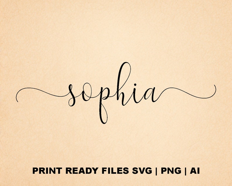 Custom Name SVG File: Samantha Font, Personalized Text (digital Files ...