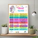 Daily Schedule Rainbow Chart for Kids, Editable Printable | Daily ...