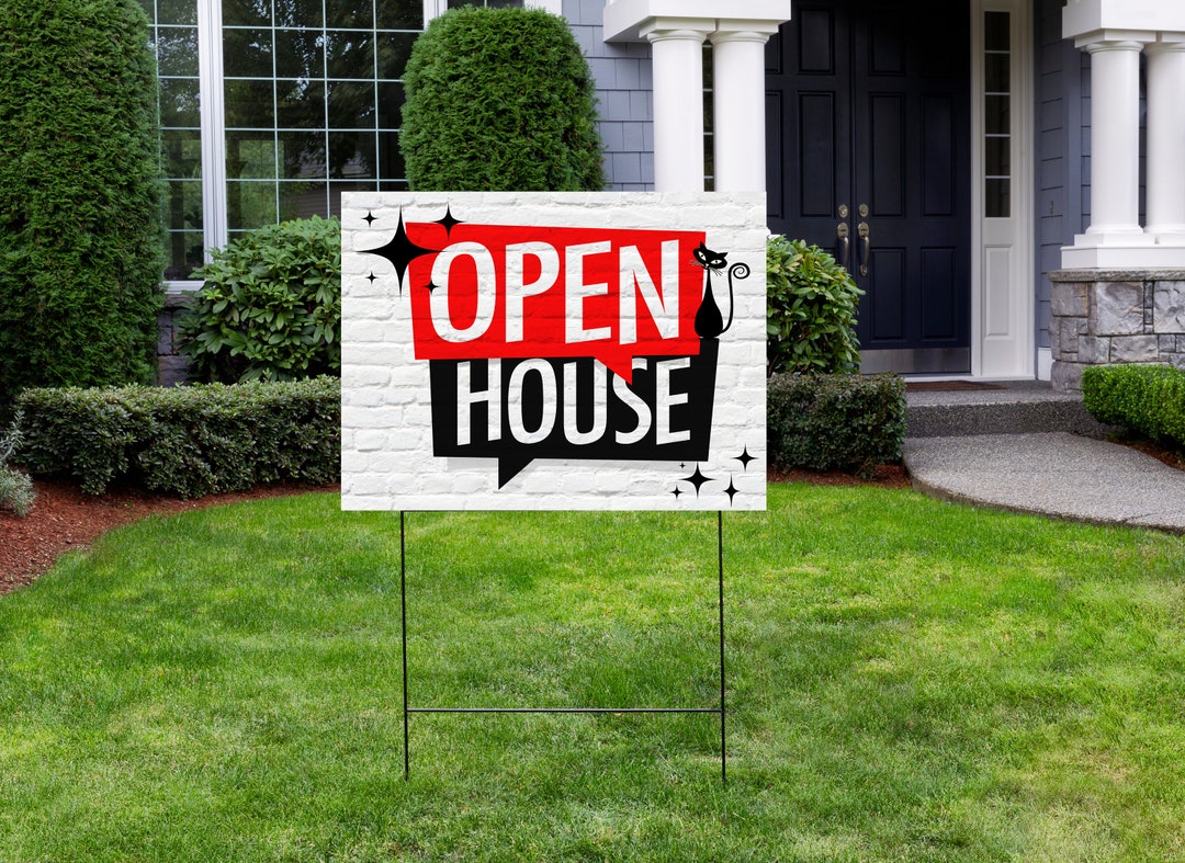 MCM Open House Real Estate Signs- - Etsy