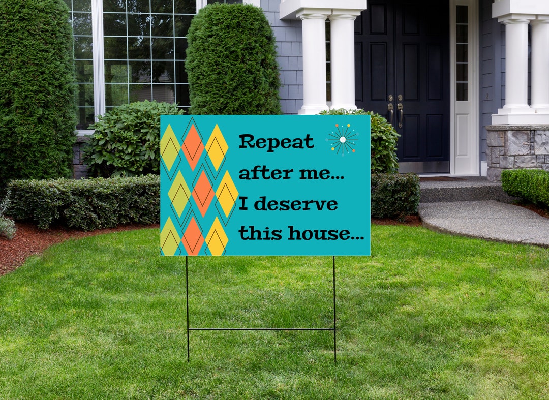 MCM Funny Real Estate Signs-ram - Etsy