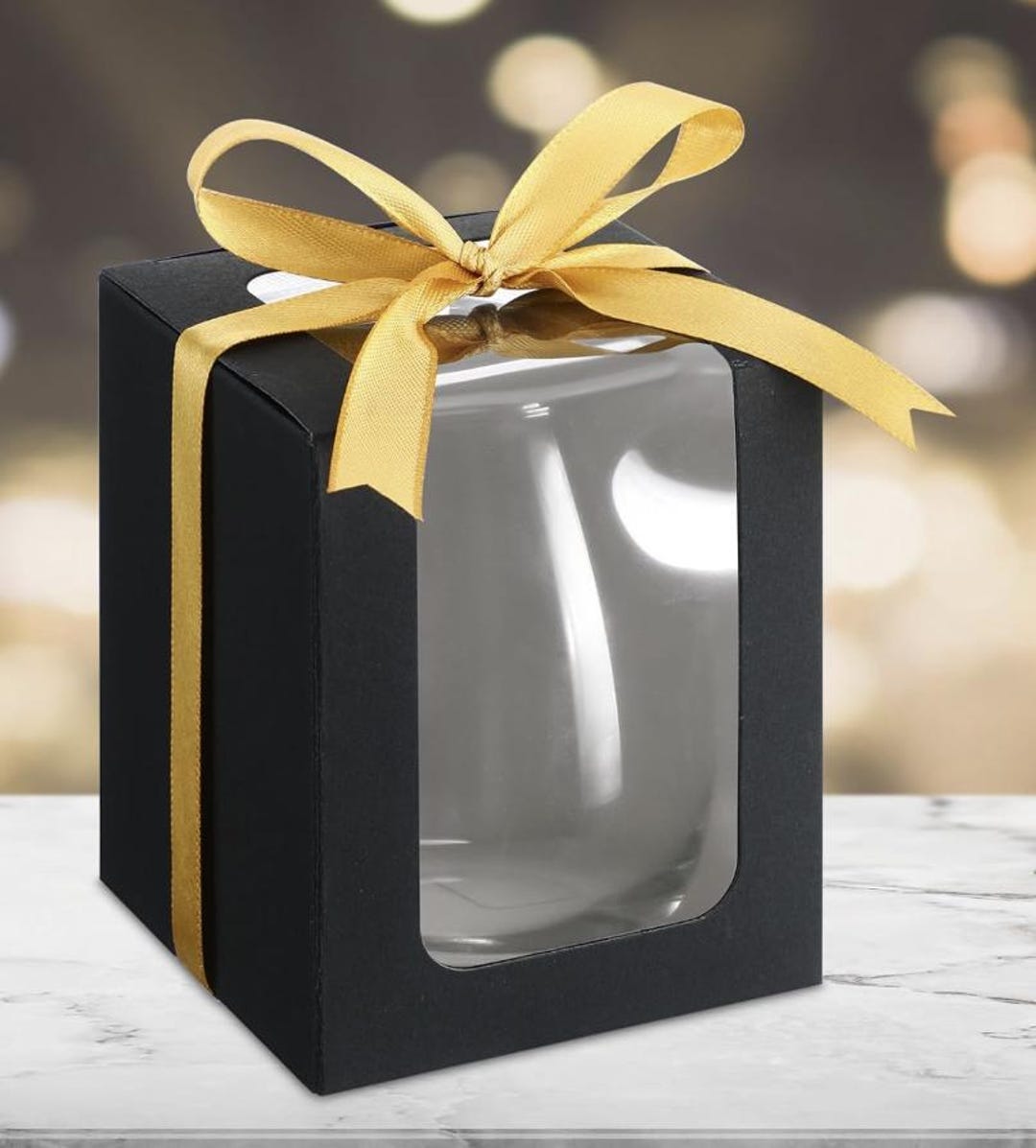 Favor Boxes Window Box- Gift Box With Ribbon- Individual Charcuterie ...
