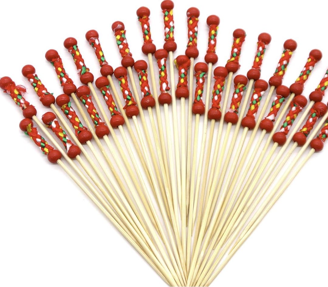Chinese Lantern Disposable Wooden Skewer, Red Lantern Fruit Fork ...