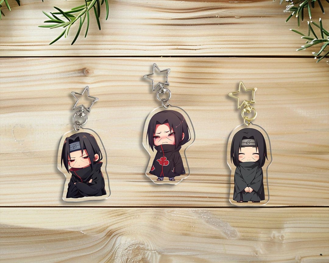 Naruto Keychains Itachi Keychain Cute Anime Keychain - Etsy