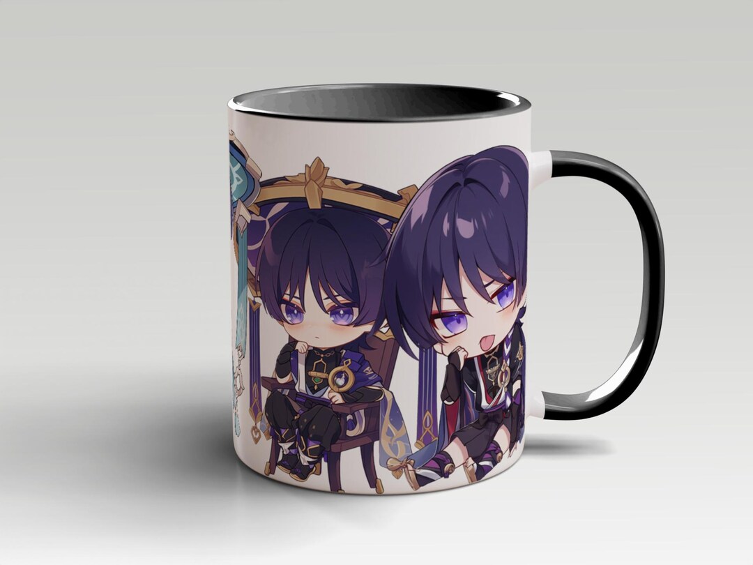 Anime Mug Genshin Impact Scaramouche Japanese Animation Tea Cup Kawaii ...