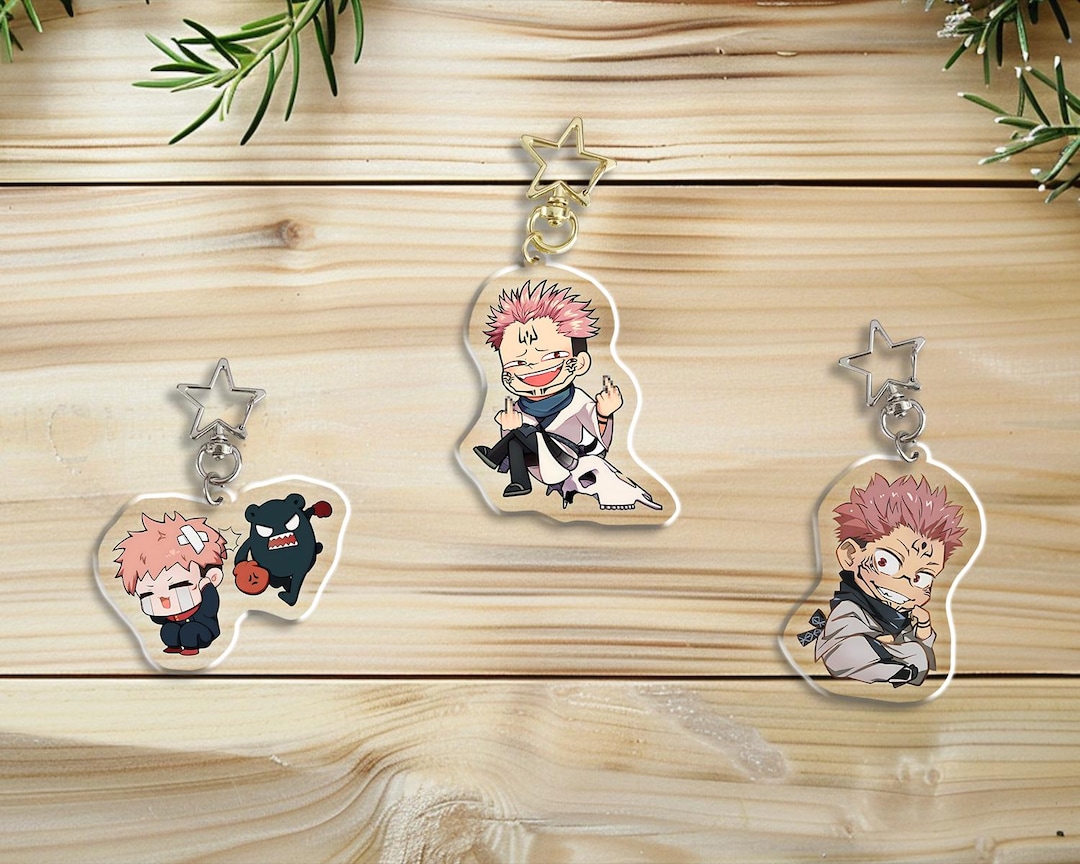 Jujutsu Kaisen Keychains Jujutsu Kaisen Itadori & Sukuna Keychain Cute ...