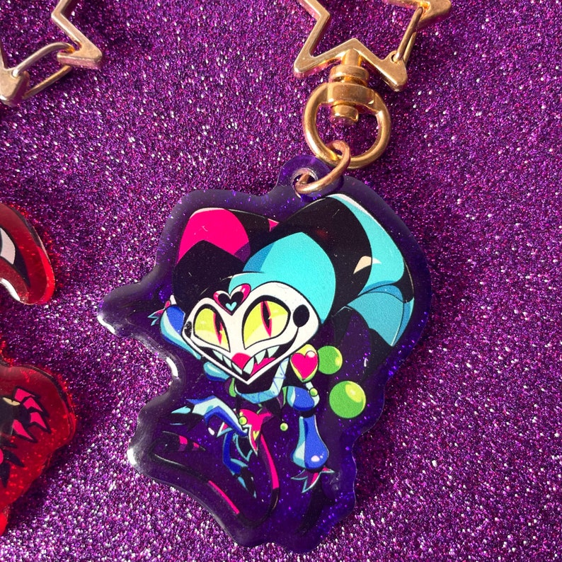 Hazbin Hotel Keychains Set Fizzarolli Keychain Blitzo Keychain Hazbin ...
