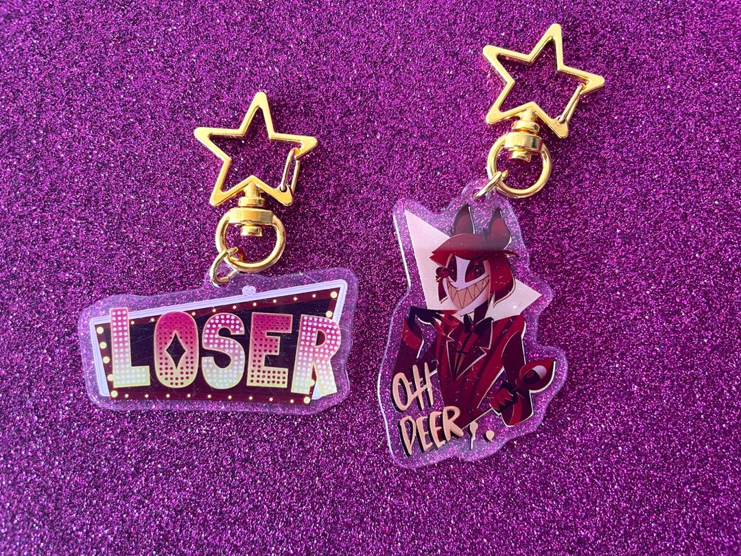 Alastor Keychain Loser Keychain Alastor Hazbin Hotel Hazbin Hotel ...