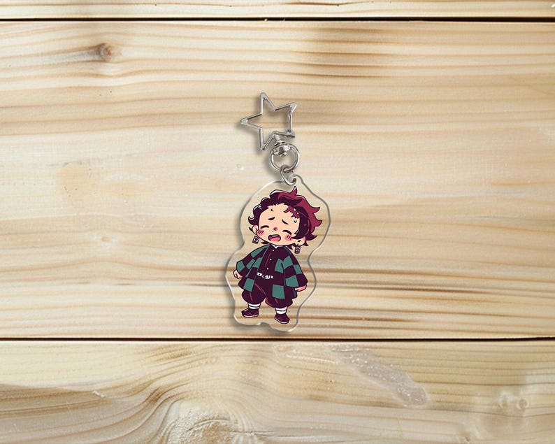 Demon Slayer Keychains Demon Slayer Tanjiro Kamado Keychain Cute Anime ...