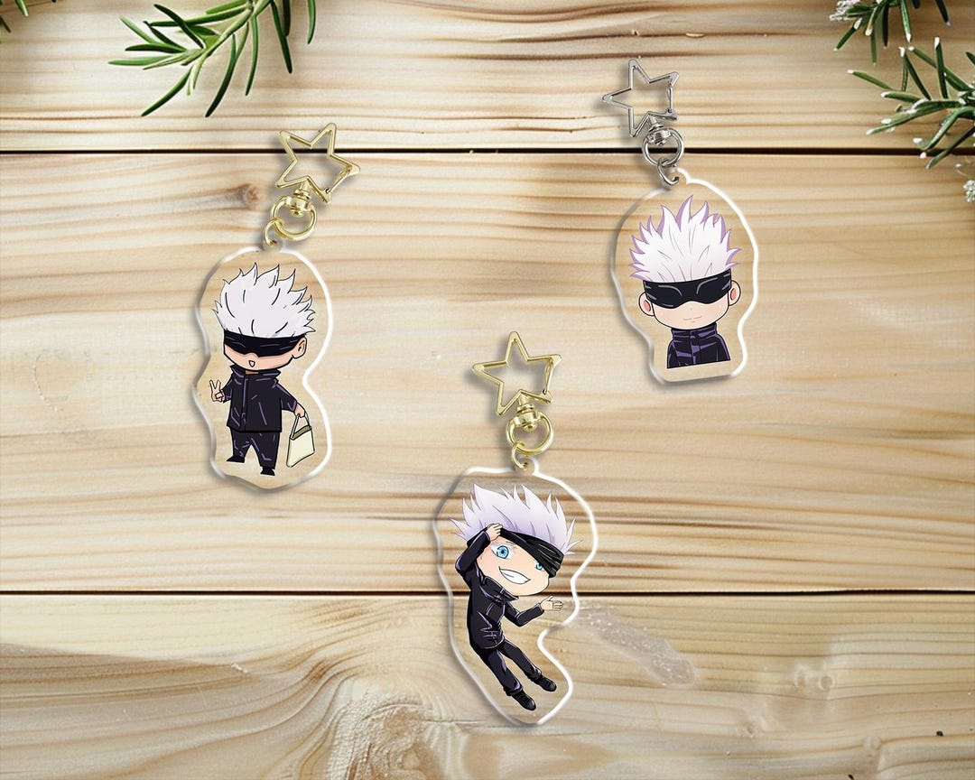 Chibi Jujutsu Kaisen Keychains Jujutsu Kaisen Gojo Keychain Cute Anime ...