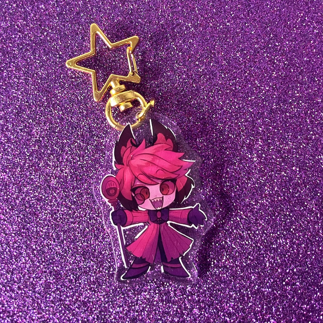 Hazbin Hotel Keychains Set Alastor Keychain Hazbin Hotel Keychain ...