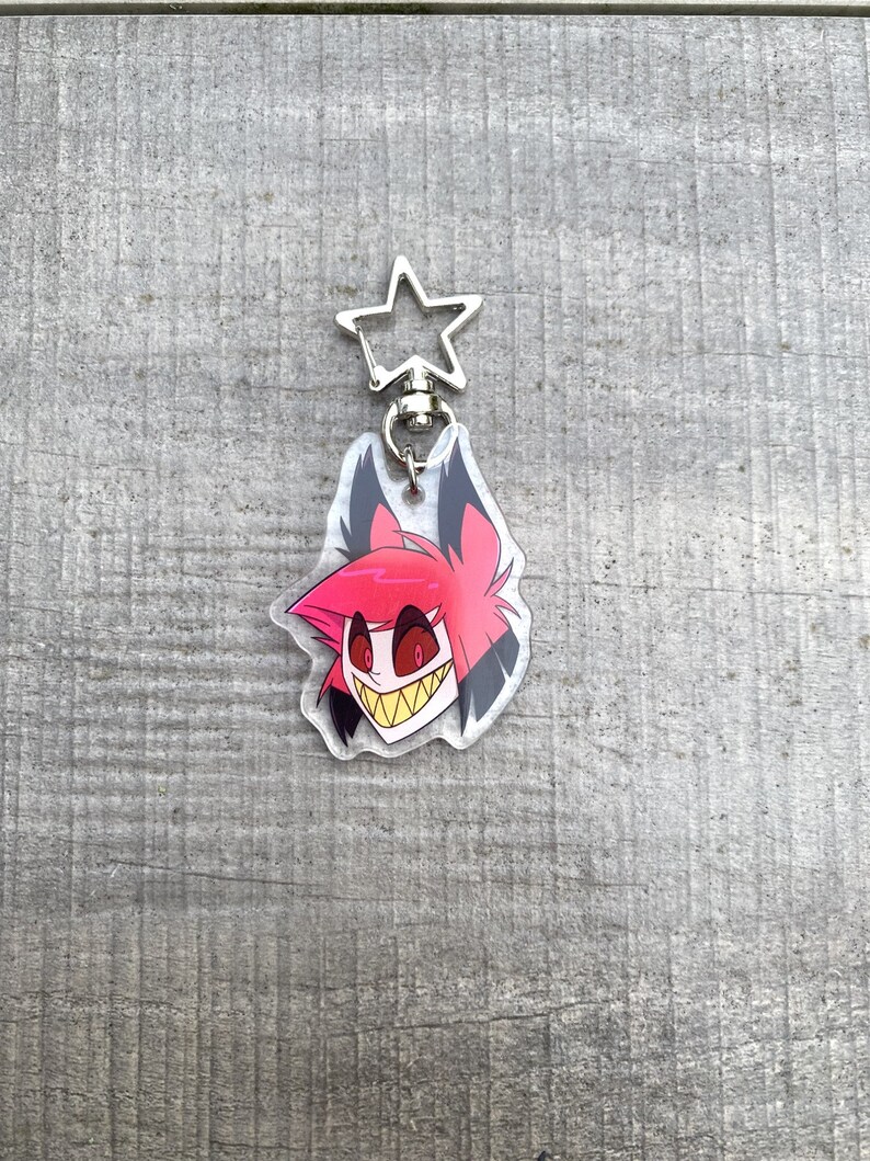 Hazbin Hotel Keychains Set Alastor Keychain Fizzarolli Keychain Angel ...