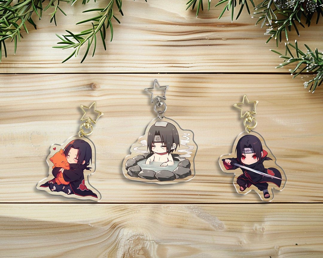 Naruto Keychains Itachi Keychain Cute Anime Keychain - Etsy