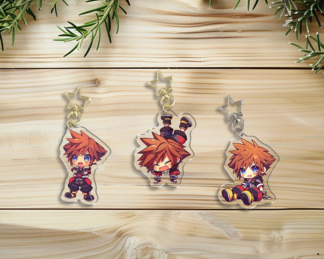 Kingdom Hearts Keychains Kingdom Hearts Sora Keychain Cute Anime ...