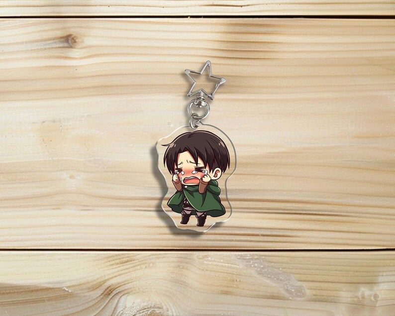 Titan Anime Keychain Levi Ackerman Keychain Attack Anime Keychain Anime ...