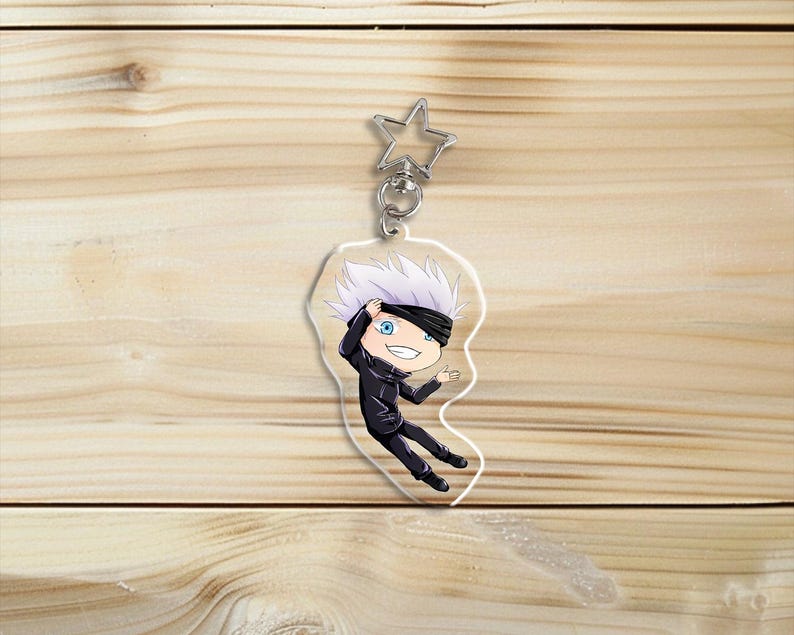 Chibi Jujutsu Kaisen Keychains Jujutsu Kaisen Gojo Keychain Cute Anime ...