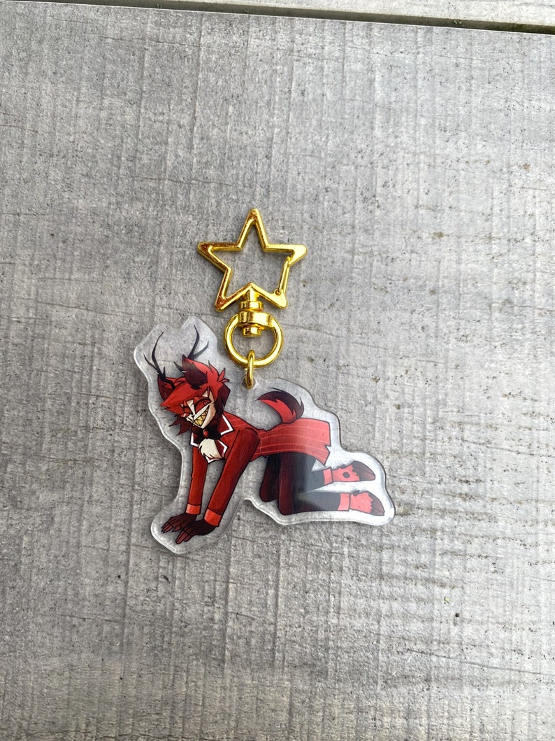 Hazbin Hotel Keychains Set Alastor Keychain Fizzarolli Keychain Angel ...