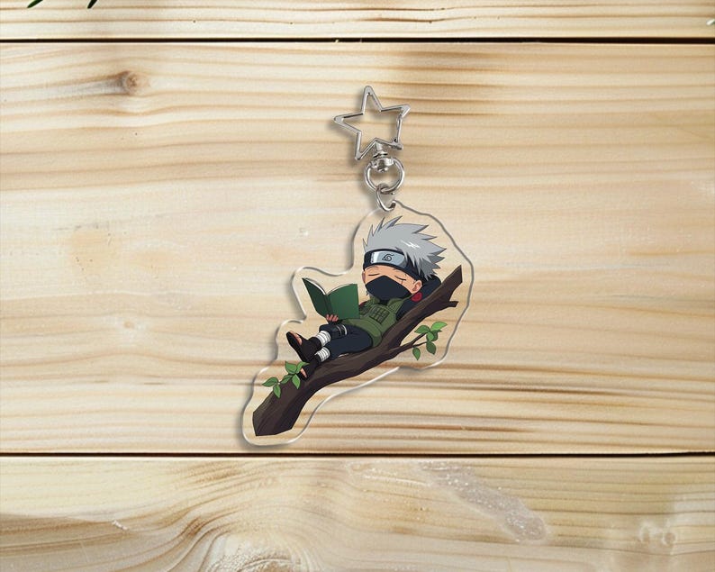 Naruto Keychains Kakashi Keychain Cute Anime Keychain - Etsy