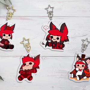 Hazbin Hotel Alastor Plush Keychains Cute Alastor Plush Keychain Hazbin ...