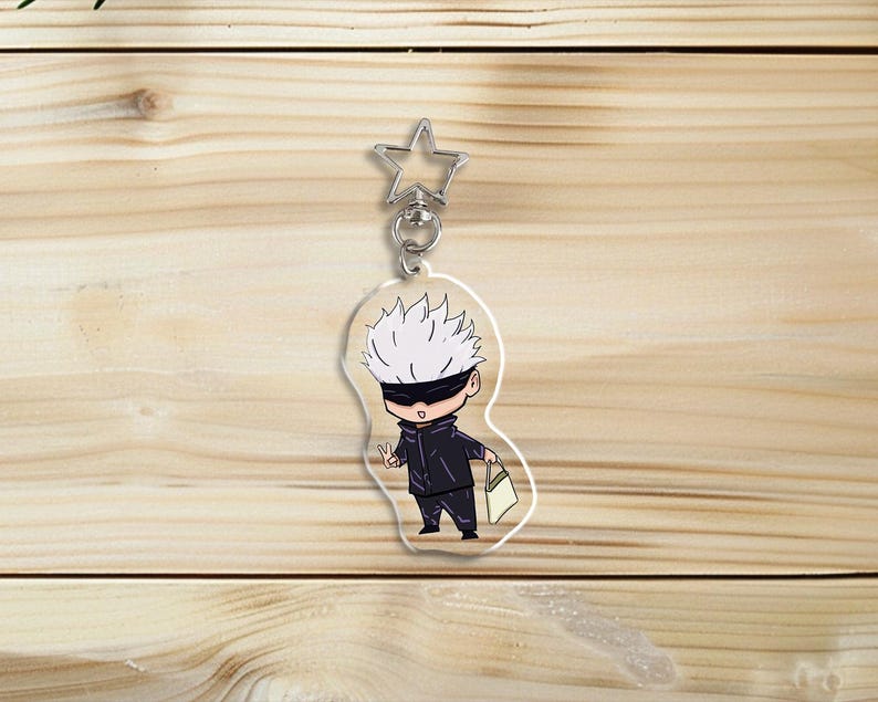Chibi Jujutsu Kaisen Keychains Jujutsu Kaisen Gojo Keychain Cute Anime ...