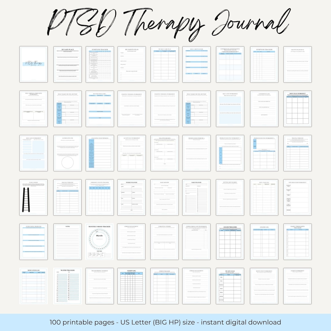 CPTSD Journal Printable, PTSD Workbook, Trauma Worksheet, Healing ...