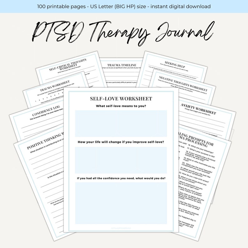 CPTSD Journal Printable, PTSD Workbook, Trauma Worksheet, Healing ...