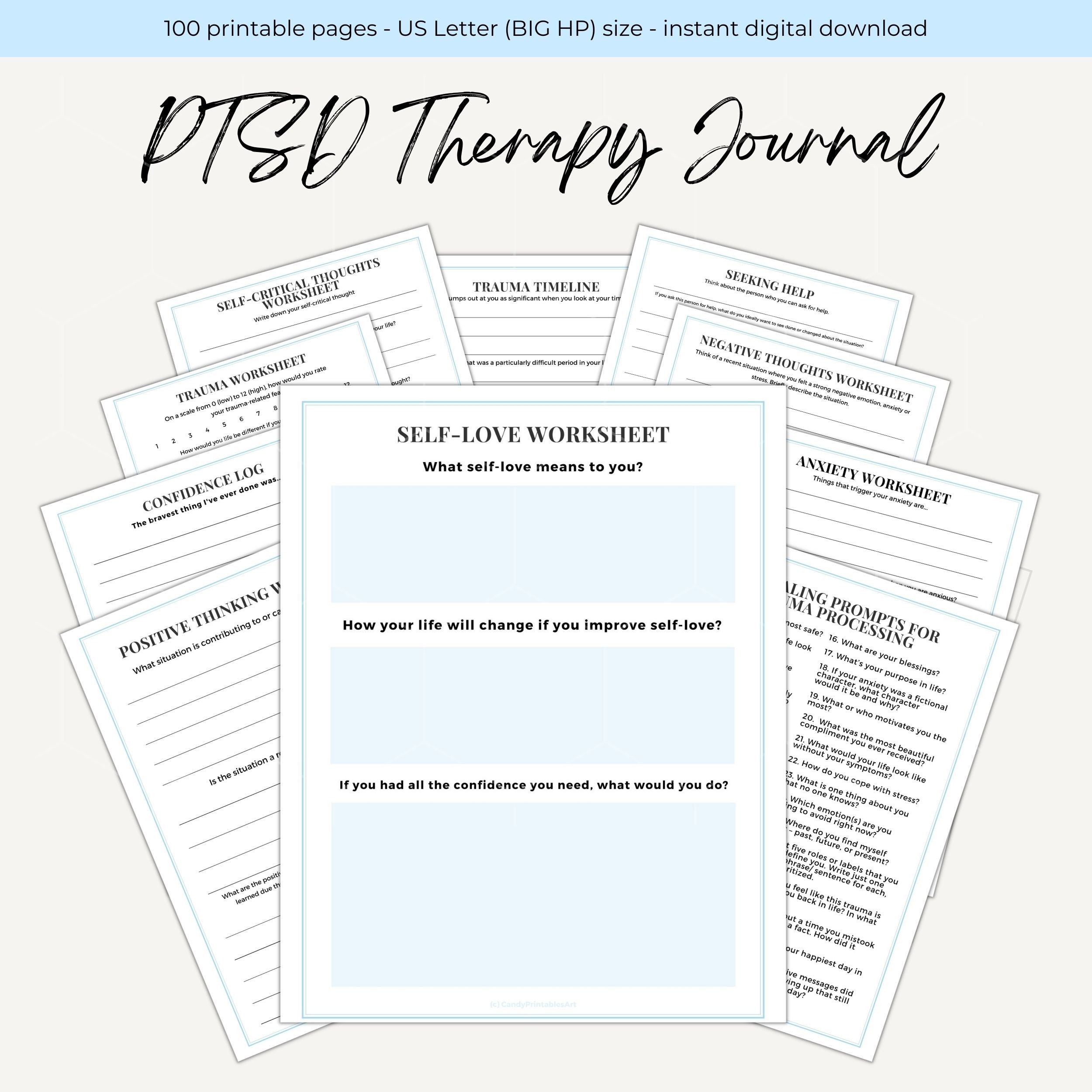 CPTSD Journal Printable, PTSD Workbook, Trauma Worksheet, Healing ...