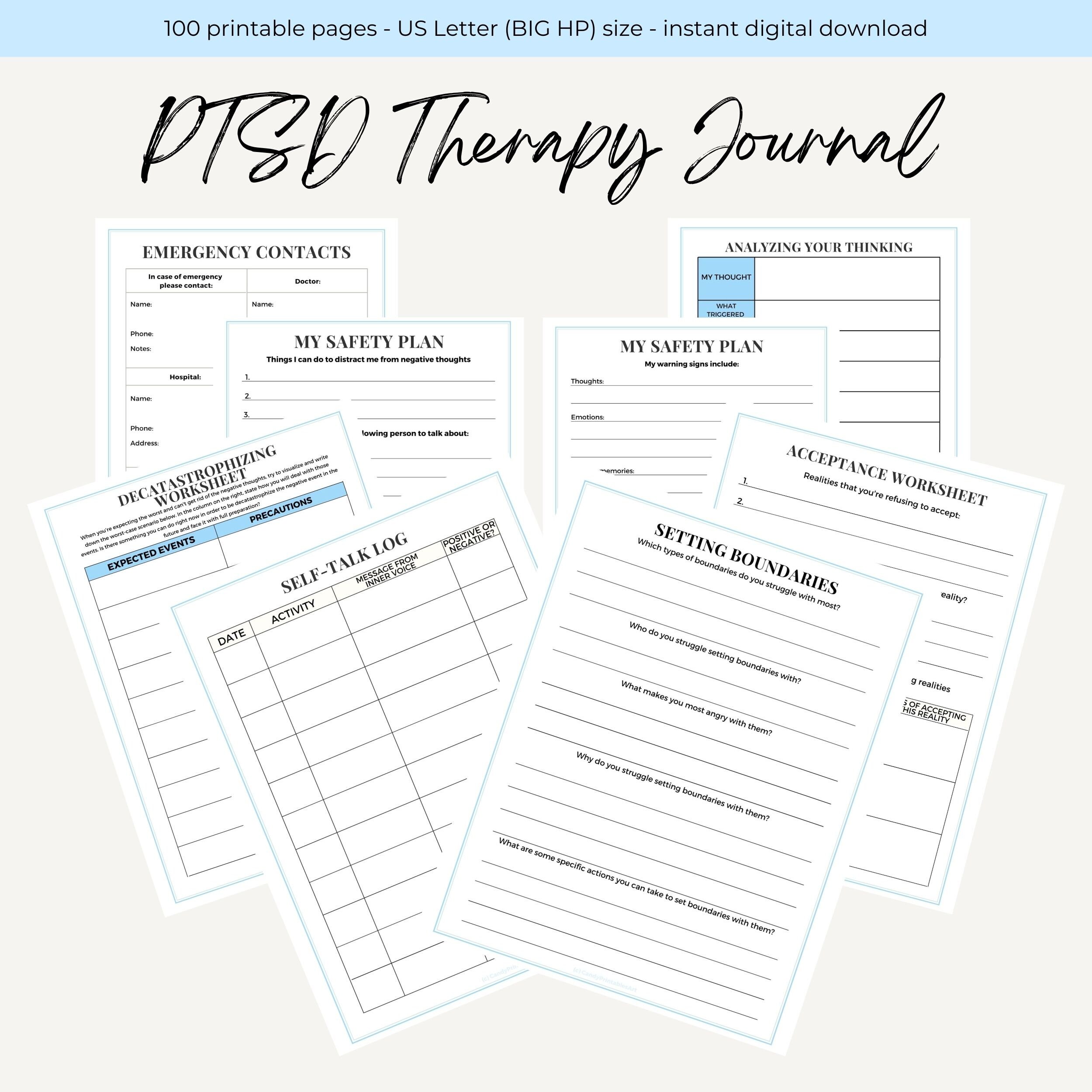 CPTSD Journal Printable, PTSD Workbook, Trauma Worksheet, Healing ...