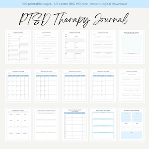 CPTSD Journal Printable, PTSD Workbook, Trauma Worksheet, Healing ...