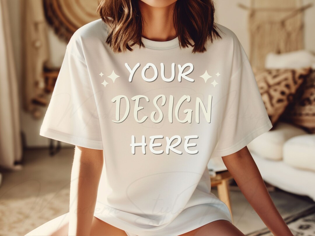 Bella Canvas 3001 White T-shirt Mockup BC3001 White Tshirt Mock-up ...