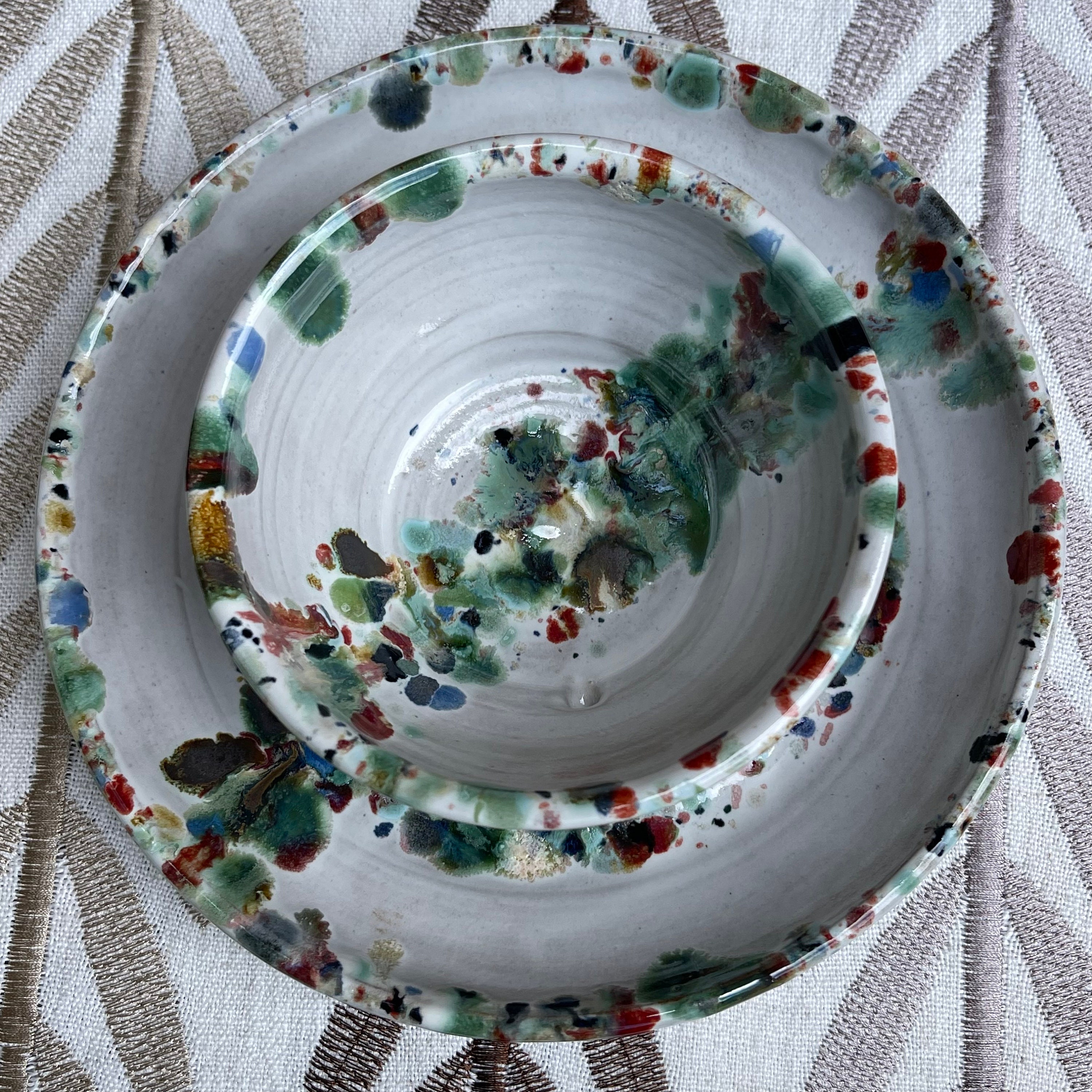 Pinguicula butterwort Planter Ping Pot Handmade Pottery Paint Splatter ...