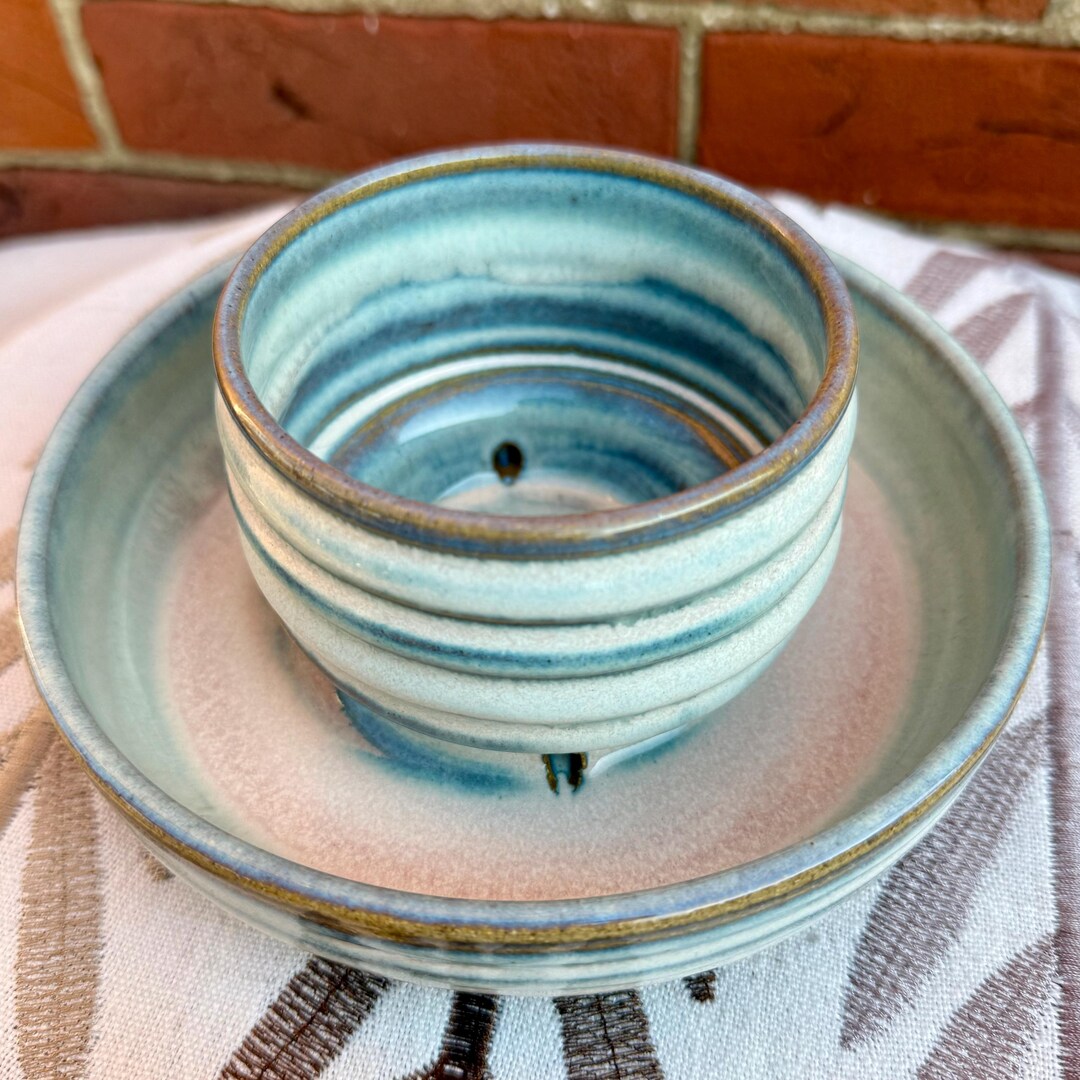 Textured Pinguicula butterwort Planter Ping Pot Handmade Pottery Opal ...