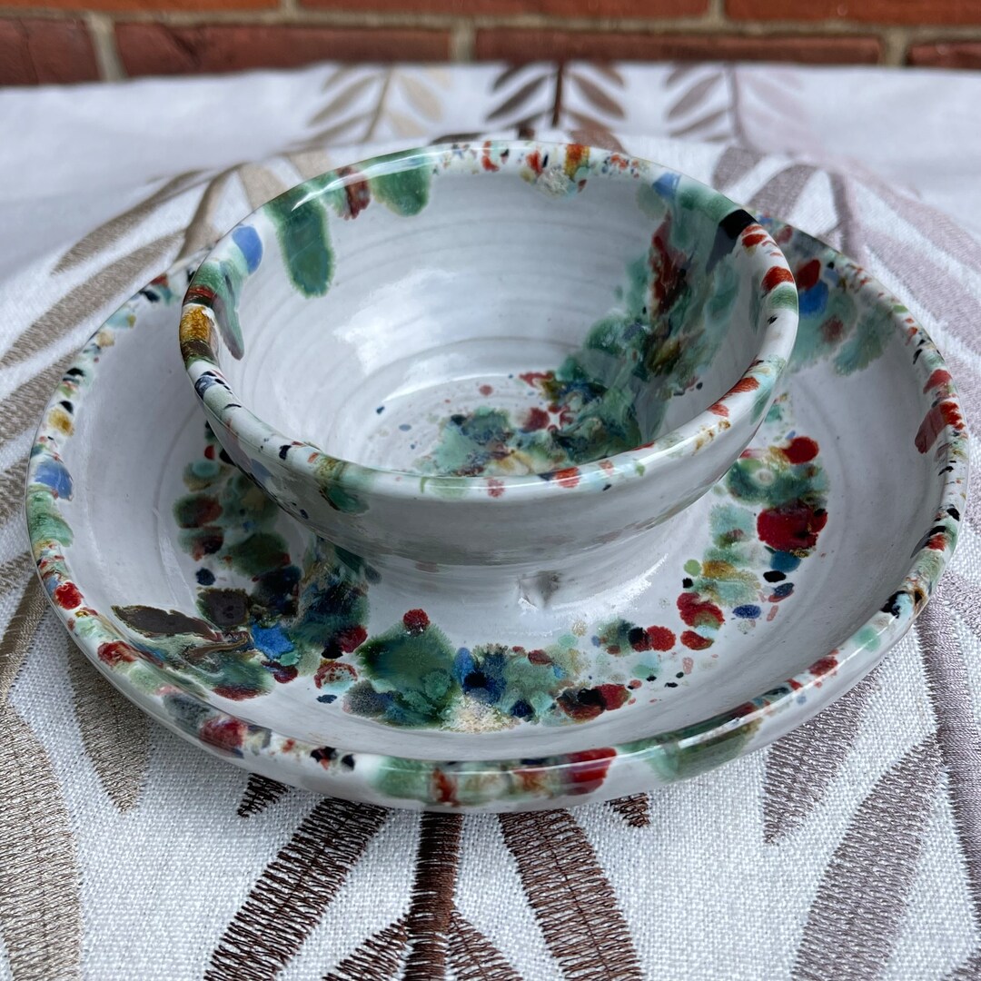 Pinguicula butterwort Planter Ping Pot Handmade Pottery Paint Splatter ...