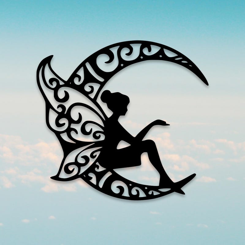 Fairy Moon Drawing - Etsy