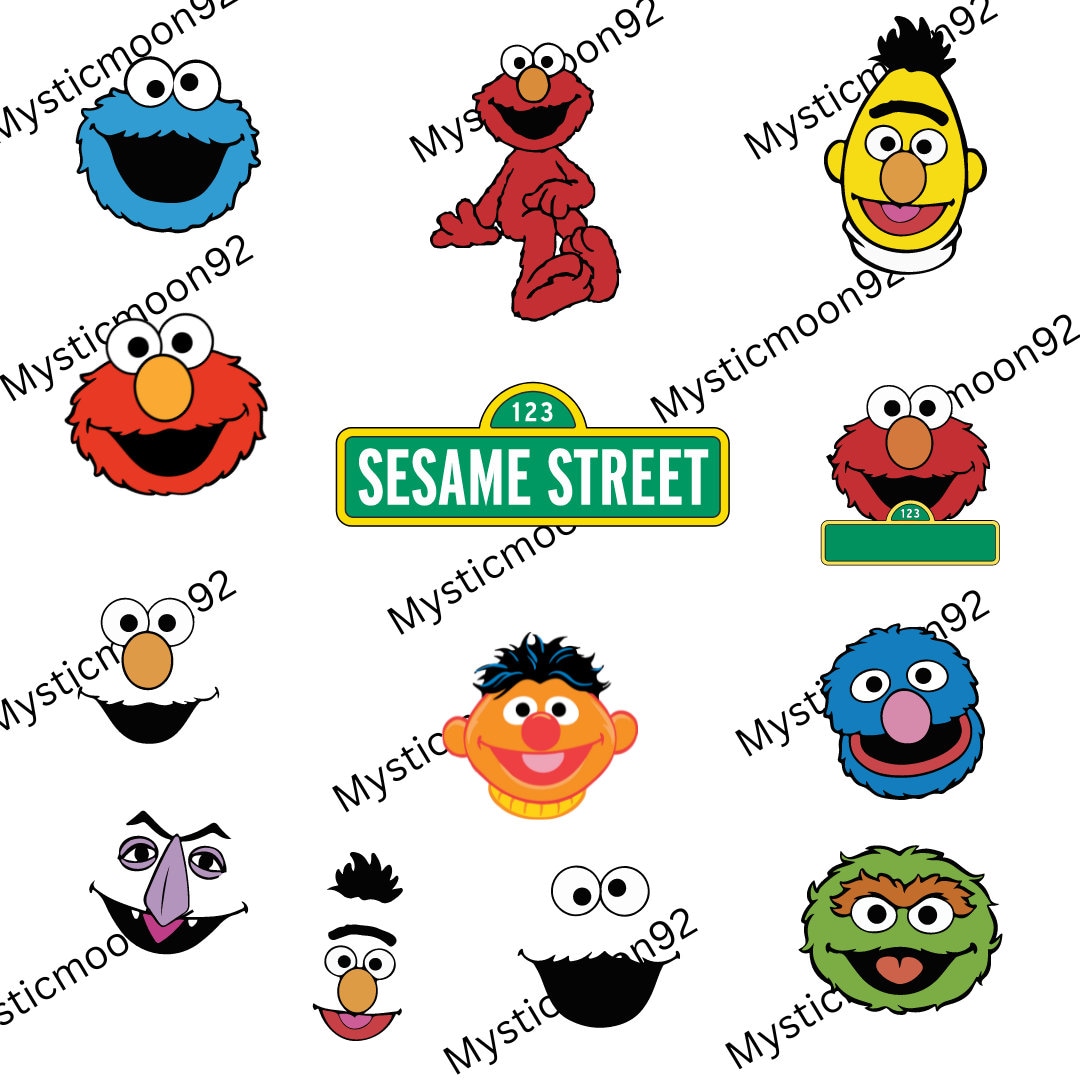 Elmoo Svg, Sesame Streett Svg, Elmoo Clipart, Elm Birthday Svg ...