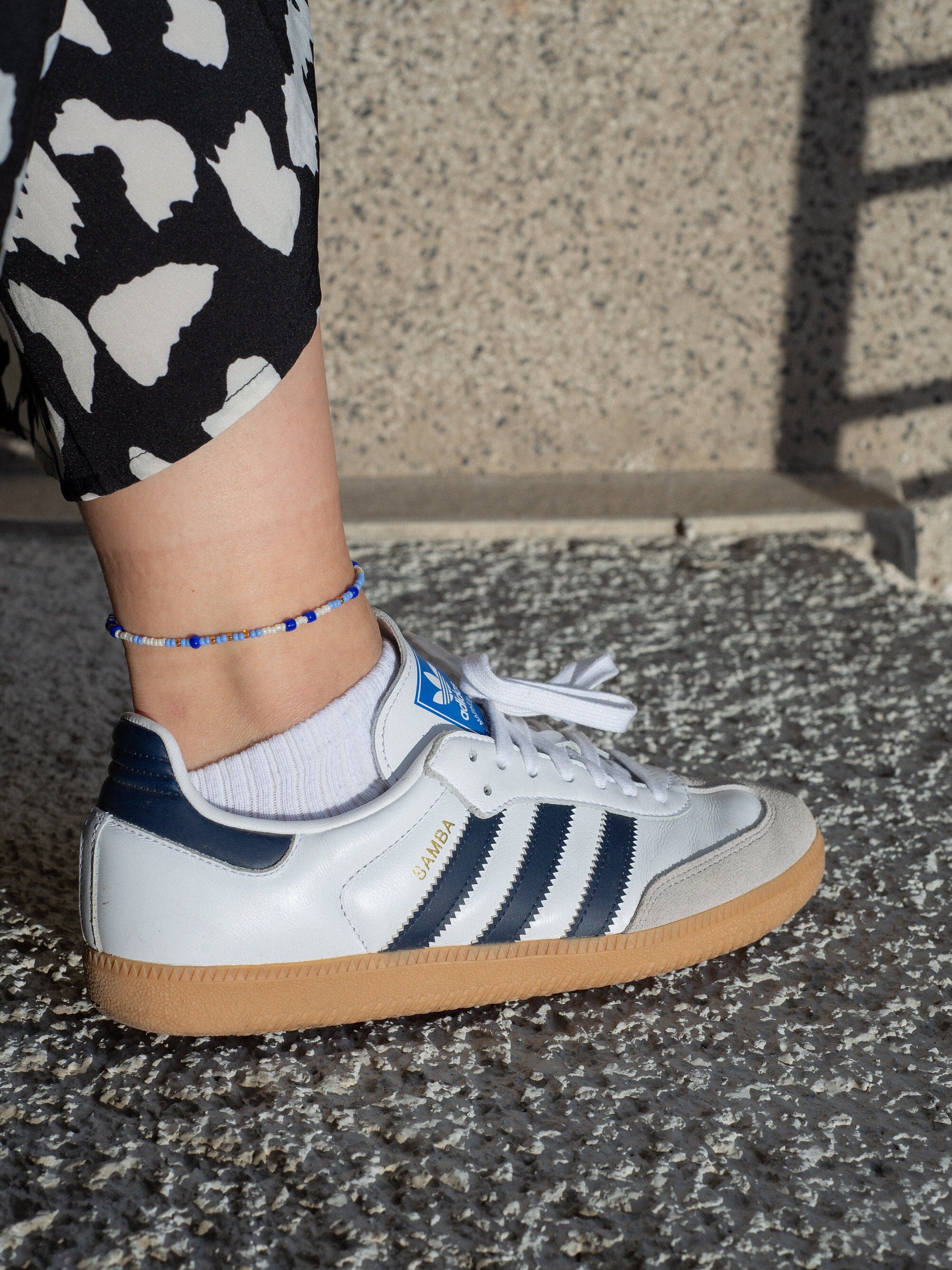 Blue Summer Sea Bead Anklet Summer Anklet Ankle Bracelet Beach Anklet ...