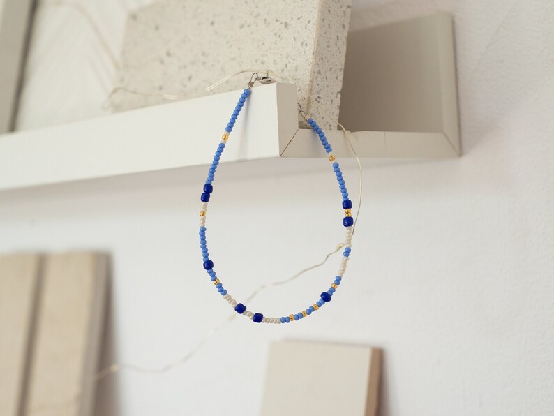 Blue Summer Sea Bead Anklet Summer Anklet Ankle Bracelet Beach Anklet ...