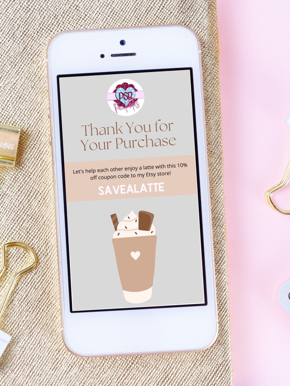 Electronic Thank You Cards With Customizable Text and Coupon Code ...