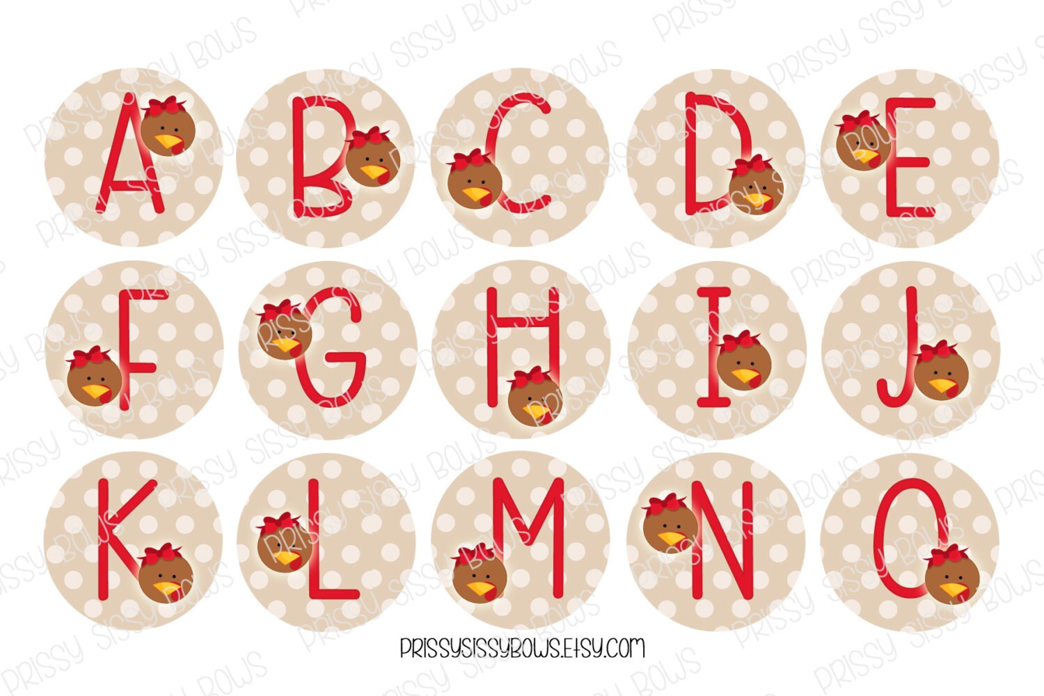 Thanksgiving Turkey Alphabet Bottle Cap Image Fall 1 Inch - Etsy